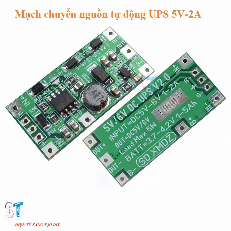 Bộ Lưu Điện - Mạch UPS Chuyển Nguồn Tự Động 5V 5W | Shopee Việt Nam