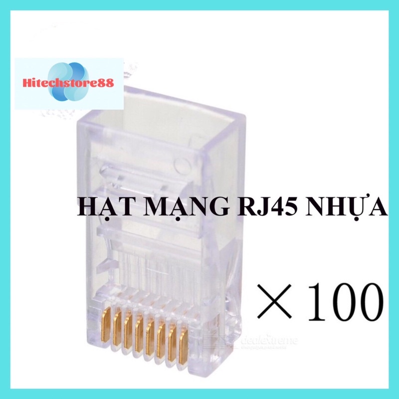 HỘP 100 hạt mạng - đầu rj45 - bấm đầu mạng - rj45 | Shopee Việt Nam