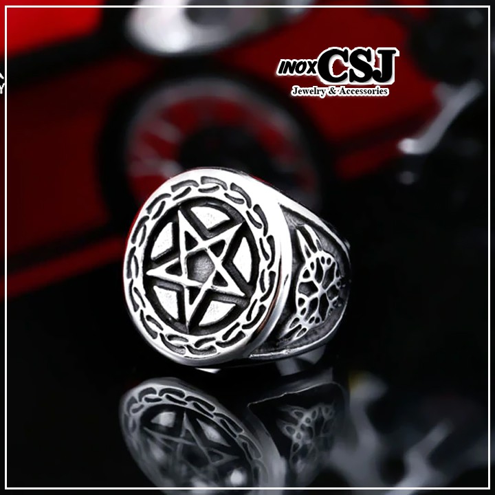 [CSJ]NHẪN NAM INOX CHOME HEART PHONG CÁCH VIKING | Shopee Việt Nam