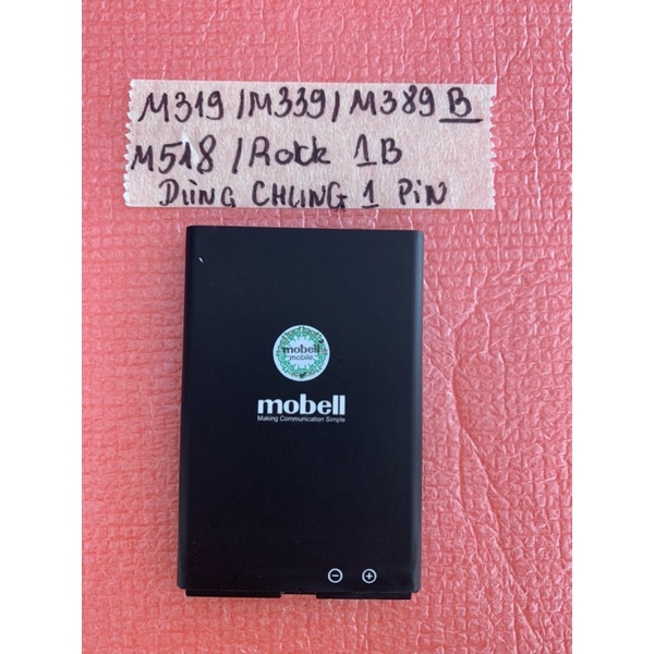Pin Mobell M319 / M339 / M389B / M518 / Rock 1B chính hãng mới 100% ...