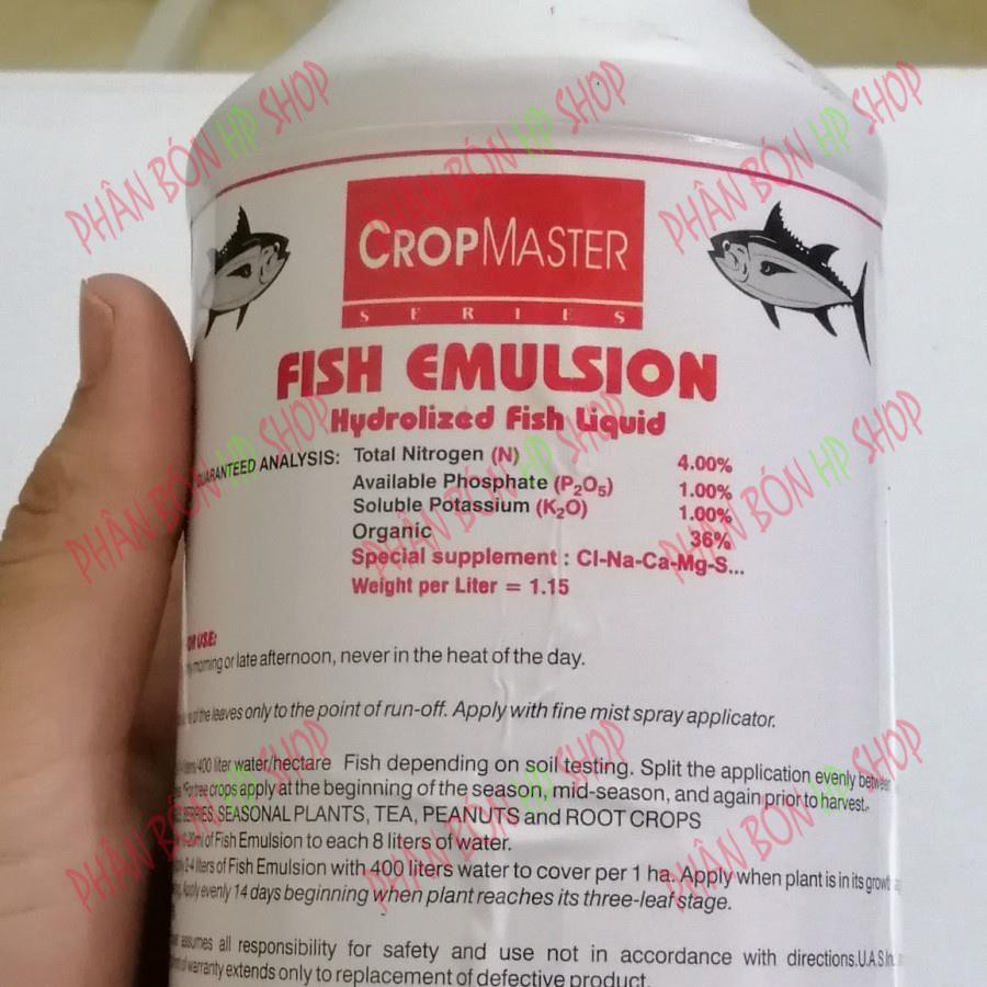 PHÂN ĐẠM CÁ CAO CẤP FISH EMULSION 1.000ML - SẢN XUẤT TẠI MỸ - MADE IN ...