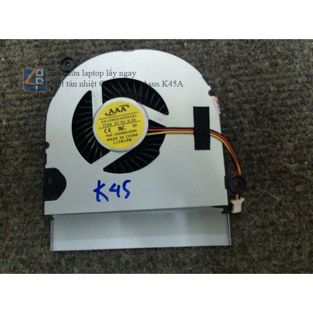 Quạt tản nhiệt CPU laptop Asus K45A K45VD K45VM | Shopee Việt Nam