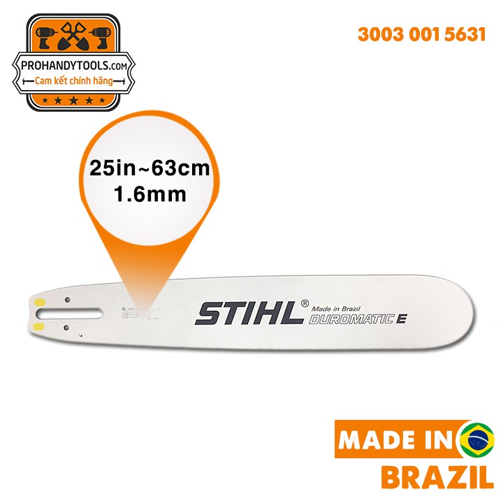 Lam Máy Cưa Xích STIHL 25 IN (Duromatic) Dành Cho Máy MS 361, MS 381, MS 382, MS 660 - CHÍNH ...