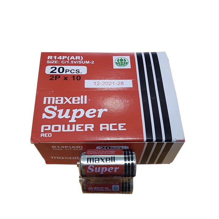 Pin Trung Maxell R14 Super Power ACE Chính Hãng | Shopee Việt Nam