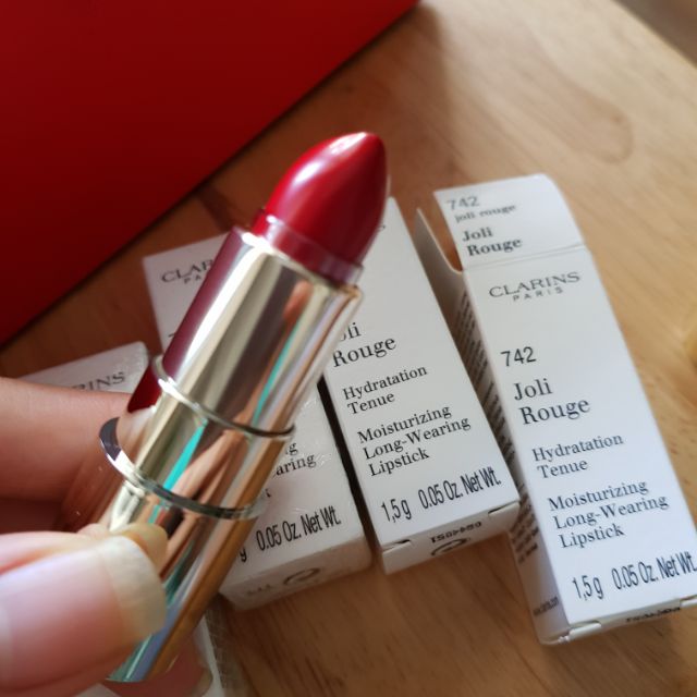 Son Clarins Joli Rouge 742 mini | Shopee Việt Nam