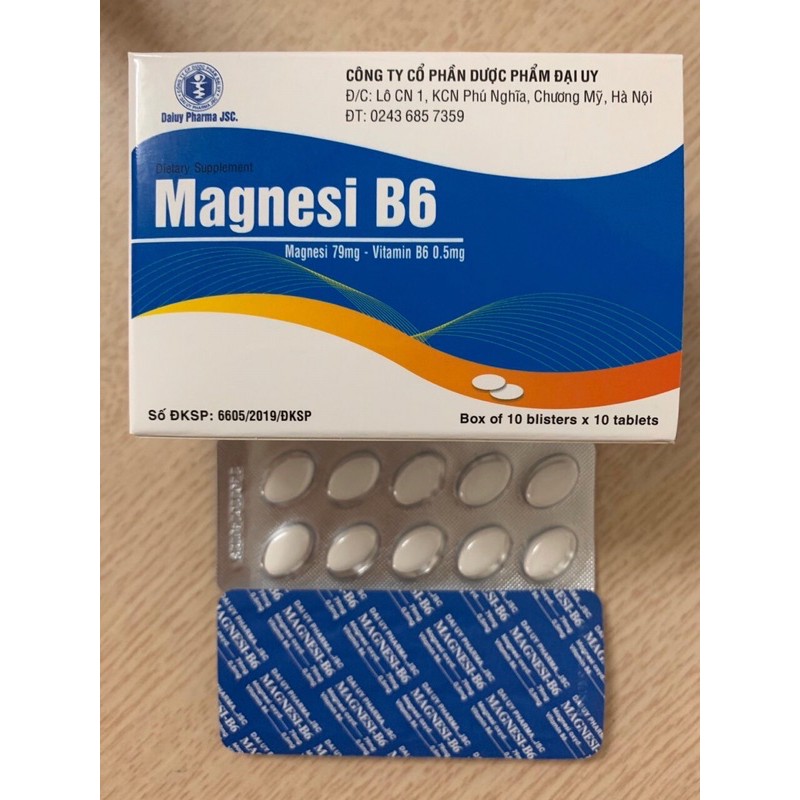 Magie B6 - Magnesi B6 hộp 100 viên - tăng cường sức đề kháng cho cơ thể ...