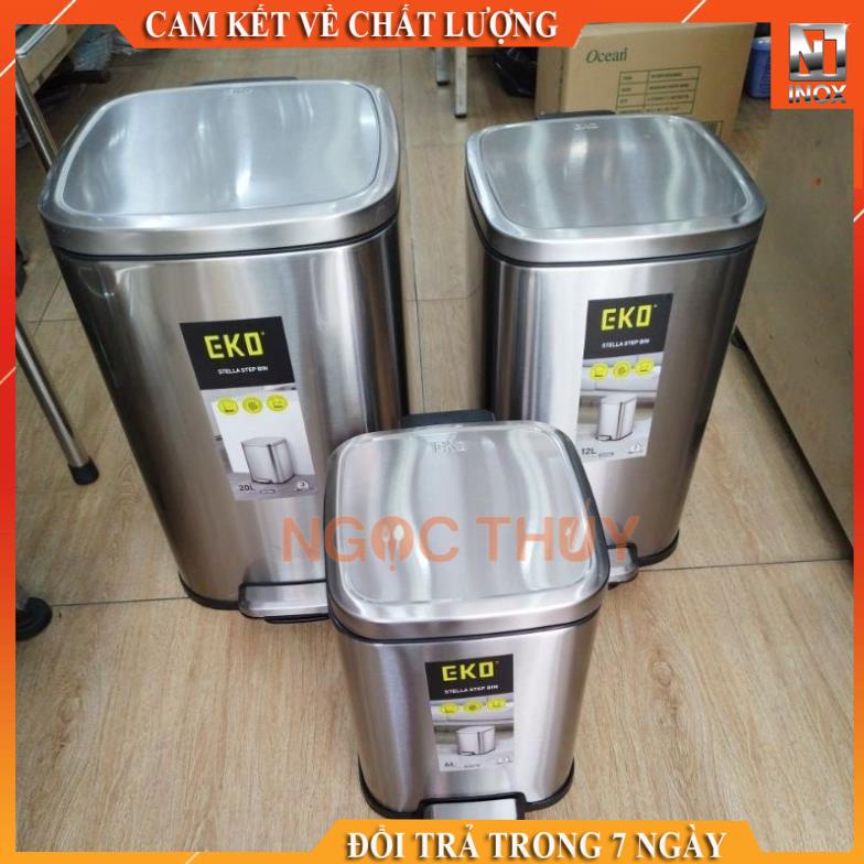 [Hỏa tốc]Thùng Rác Vuông Bàn Đạp EKO - STELLA 6L,12L, 20L | Shopee Việt Nam