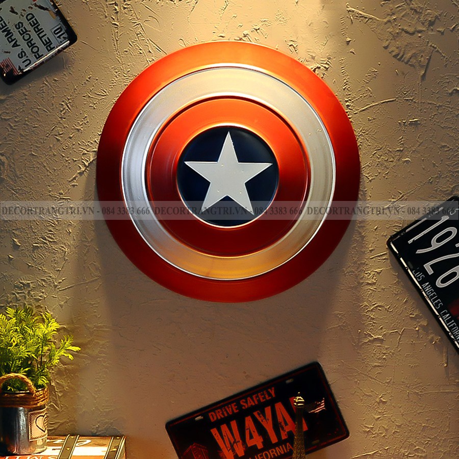 Khiên Captain American Shield Marvel Avenger kim loại tỷ lệ 1:1 đường ...