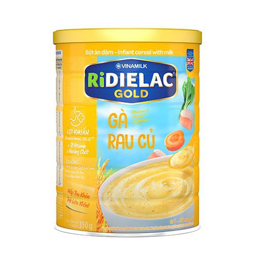 Bột ăn dặm Vinamilk RiDielac Gà Rau Củ - Hộp giấy 200g / Hộp thiếc 350g ...