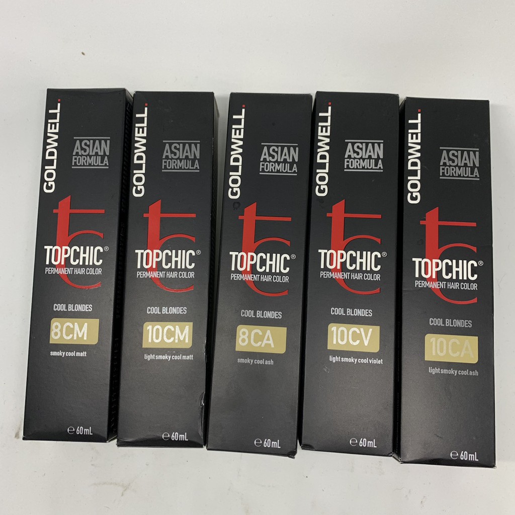 Màu nhuộm thời trang cao cấp Topchic Permanent Hair Color Goldwell 60ml ...