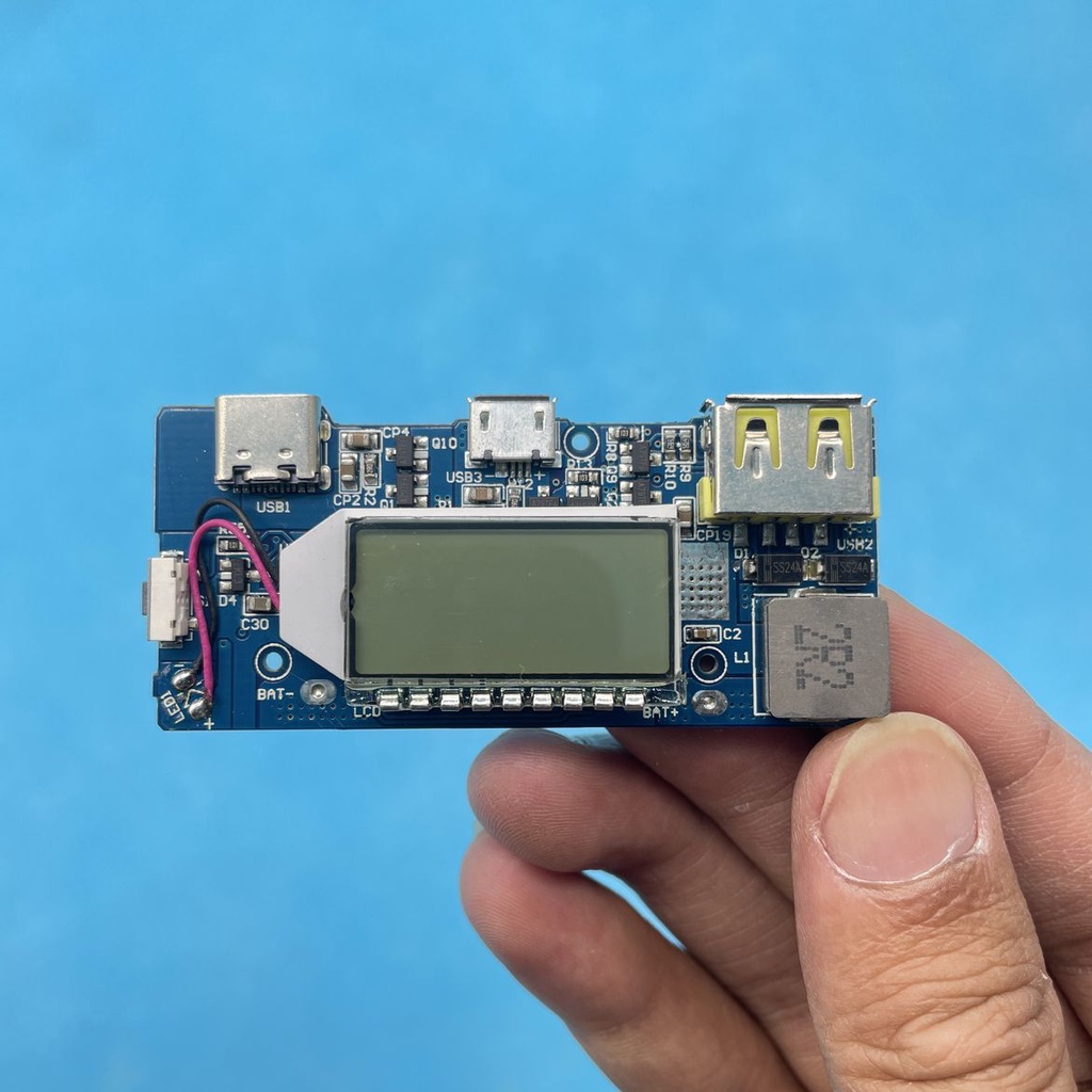 Mạch sạc dự phòng sạc nhanh QC 3.0 IP5318 sạc nhanh 18w có màn hình LCD hiển thị sạc nhanh ...