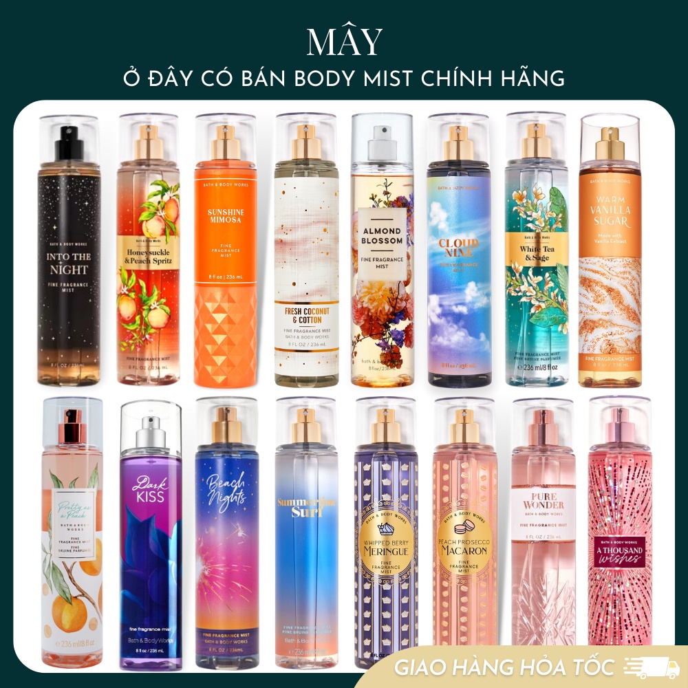 ( CHÍNH HÃNG ) Body mist mùi ngọt ngào - xịt khử mùi toàn thân mùi Body ...
