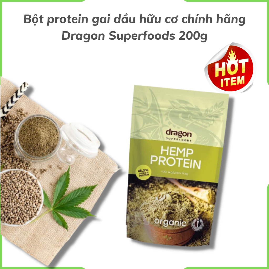 Bột protein gai dầu 200g chính hãng Dragon Superfoods | Shopee Việt Nam