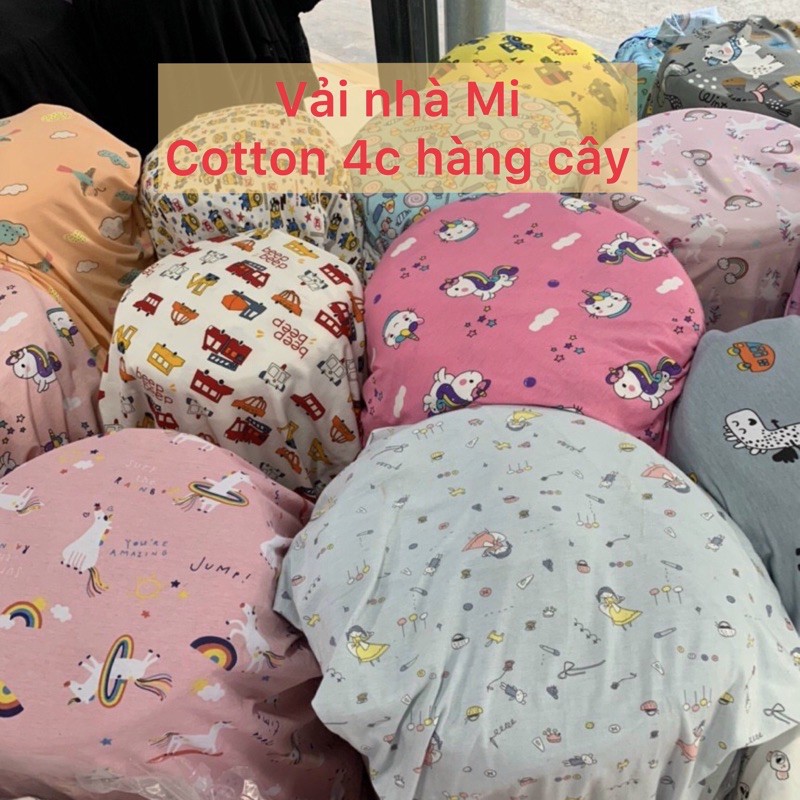 [VẢI COTTON] may đồ cho bé - mẹ tập may - nhiều mẫu đẹp | Shopee Việt Nam