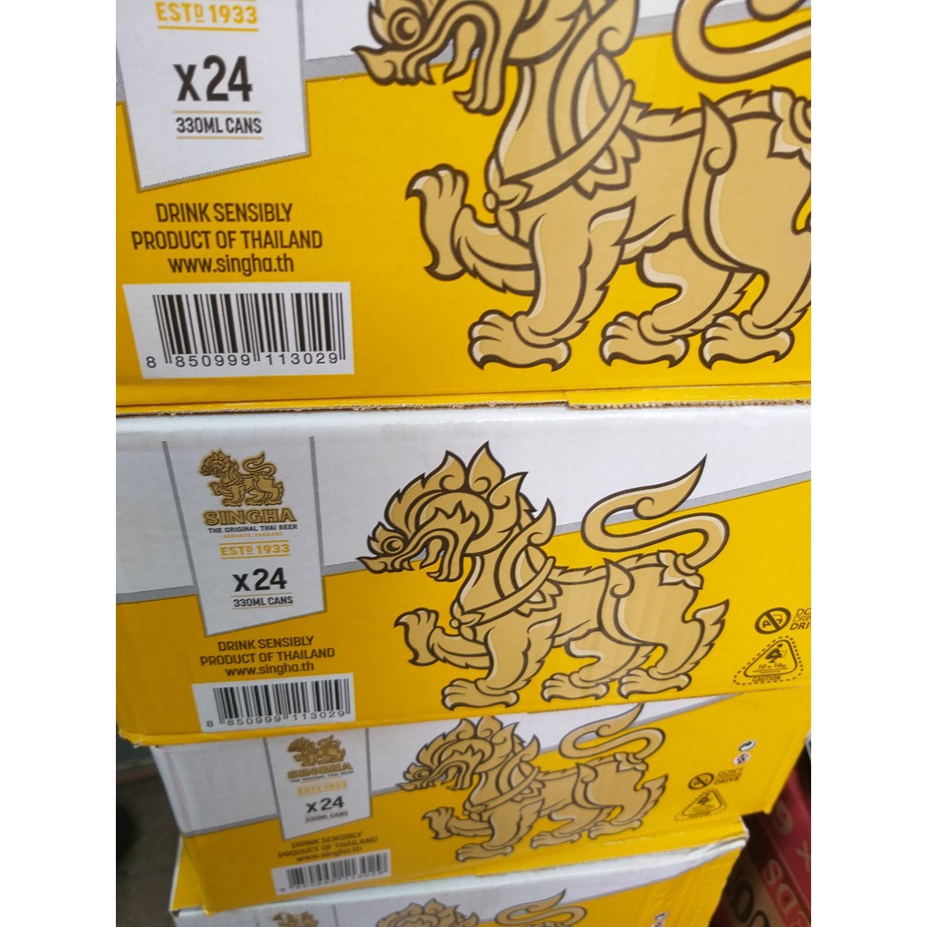 Thùng 24 lon bia Singha 330ml | Shopee Việt Nam