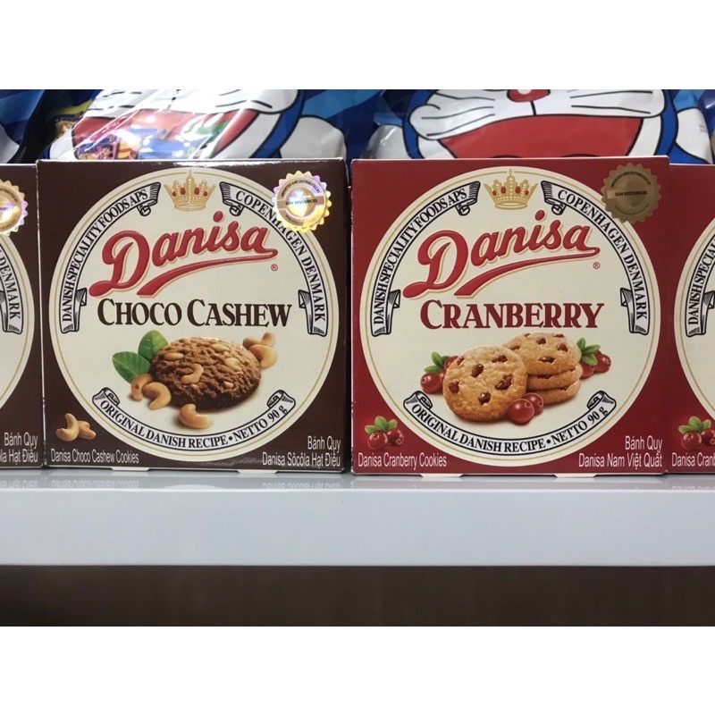Bánh quy bơ Danisa vị socola hạt điều / nam việt quất 90g | Shopee Việt Nam