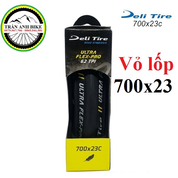 Vỏ lốp gấp xe đạp Deli Tire ULTRA FLEX-PRO 700x23c - 1 chiếc | Shopee ...