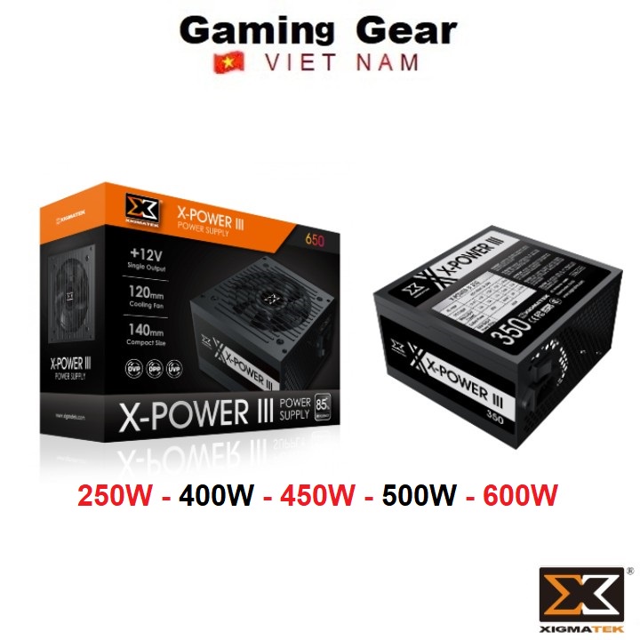 Nguồn máy tính Xigmatek X-POWER II X350 X450 X500 X550 X650 ( Mai Hoàng ...