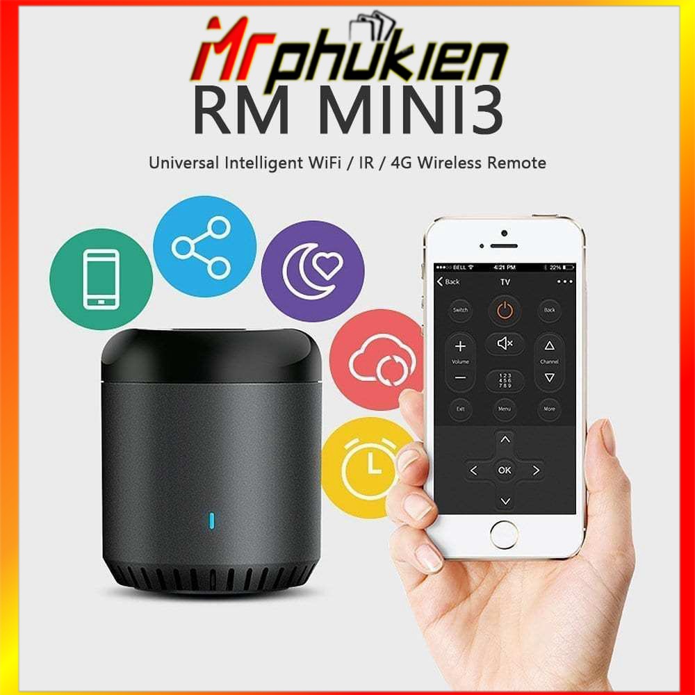 BỘ ĐIỀU KHIỂN HỒNG NGOẠI IR BROADLINK RM-MINI 3 - MrPhukien | Shopee ...