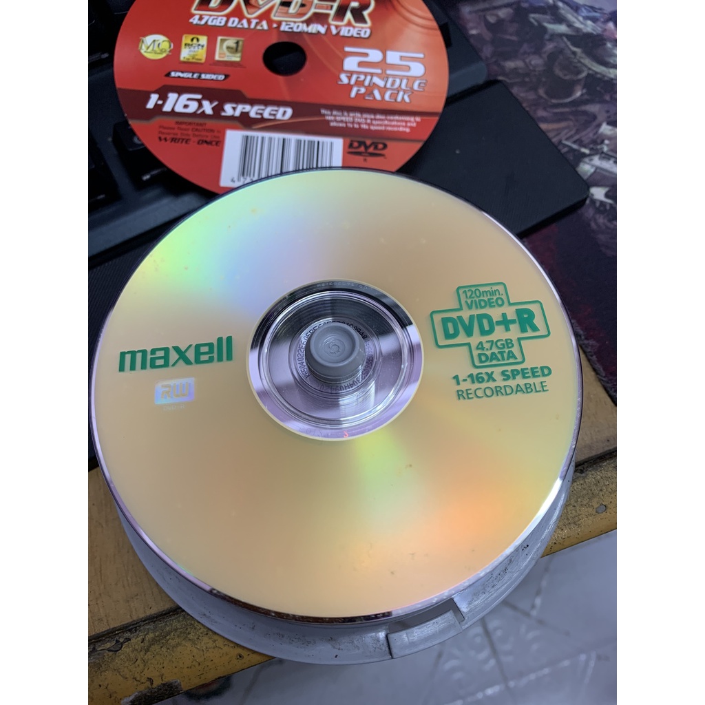 Đĩa DVD+R Maxell 16x 120min 4.7Gb Single pack tray | Shopee Việt Nam