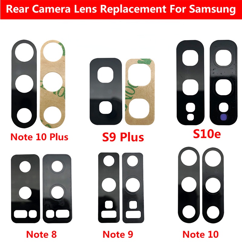 Bộ phận ống kính máy ảnh phía sau FoxFix cho Samsung Galaxy S8 S9 Plus S10e S10 5G Note 8 9 10 ...