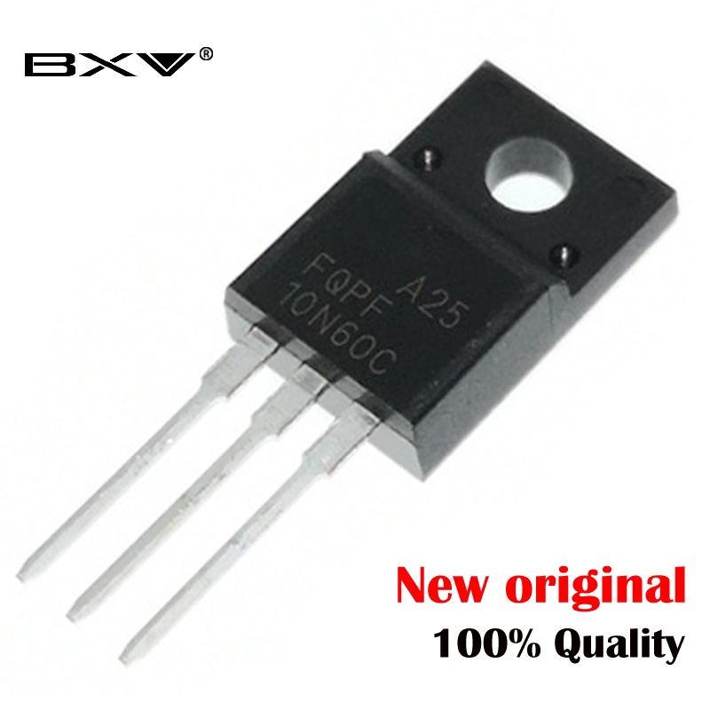 Bộ 10 Linh Kiện Điện Tử FQPF10N60C TO-220 10N60 TO220 10N60C 10A 600V MOSFET N Channel | Shopee ...