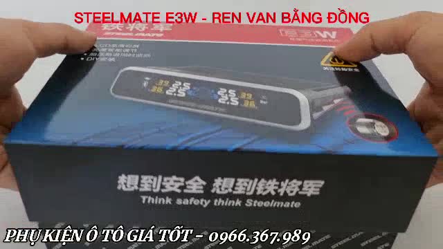 Cảm biến áp suất lốp ô tô STEELMATE E3W, E3 PRO van ngoài, van trong ...