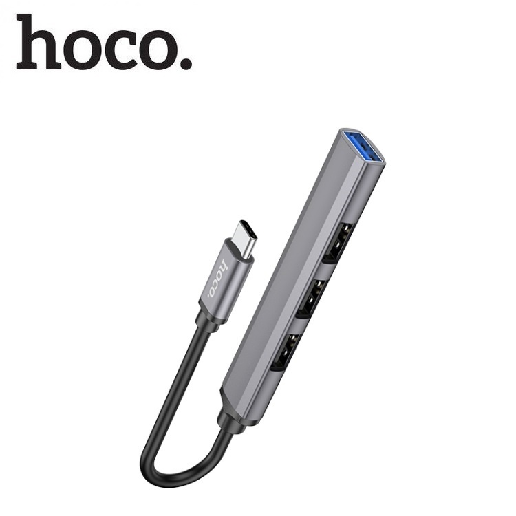 Bộ HUB Chuyển Cổng Hoco HB26 4in1 Type C Sang 4 cổng USB ( USB 3.0/ USB 2.0), Dùng Cho PC ...