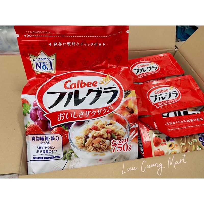 [Date 2/2023] Ngũ cốc Calbee đỏ của Nhật 750gr | Shopee Việt Nam