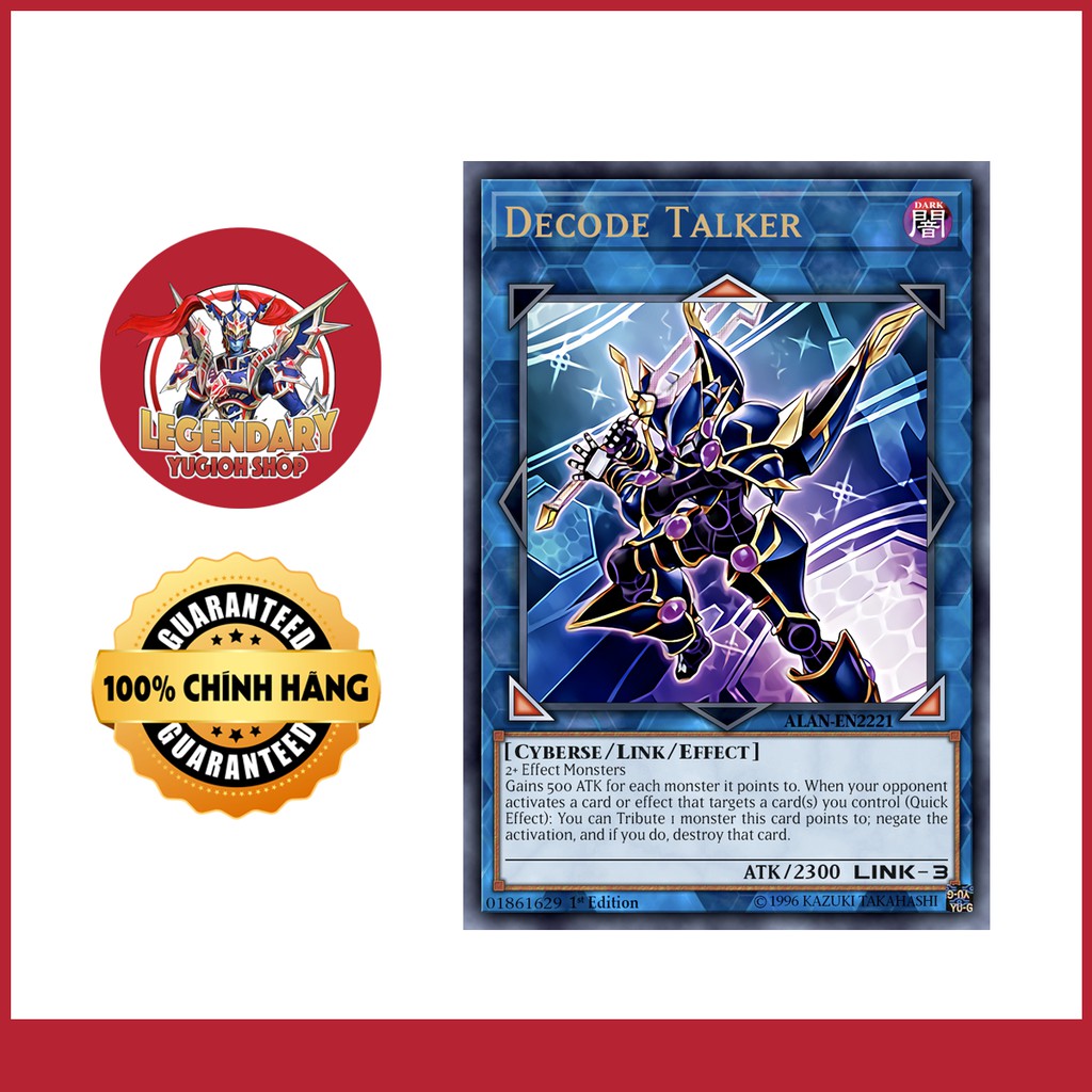 [Thẻ Bài Yugioh Chính Hãng] Decode Talker - Art Gốc - Yusaku | Shopee ...