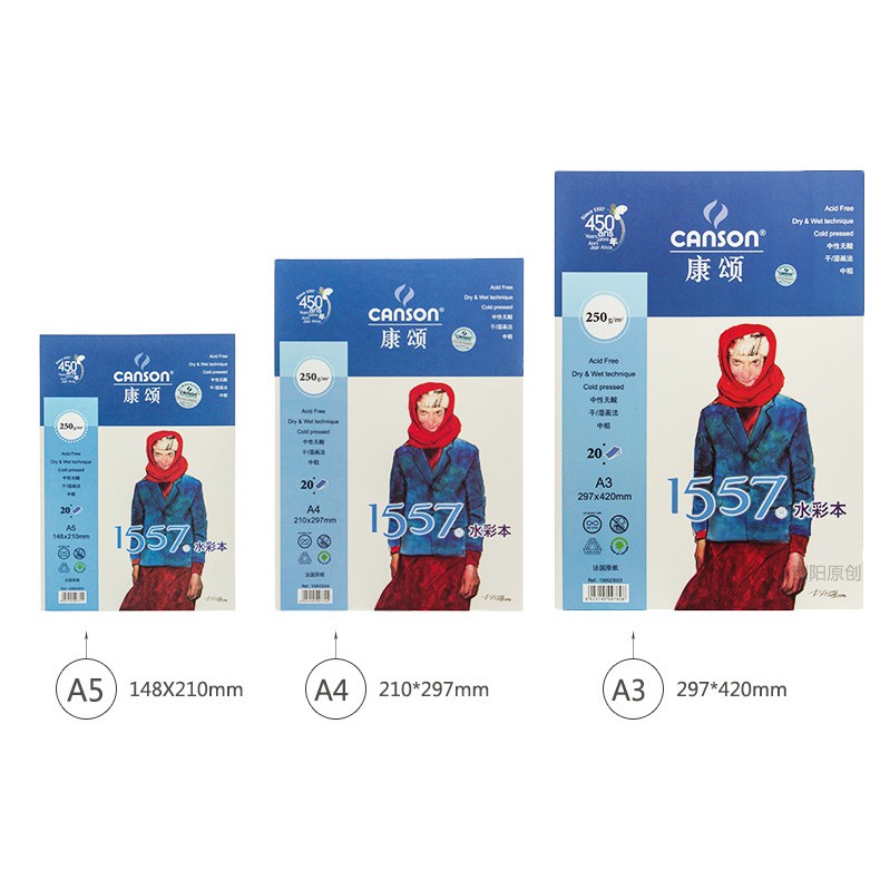 Tập Vẽ Màu Nước Canon 1557 Định Lượng 250gsm | Shopee Việt Nam