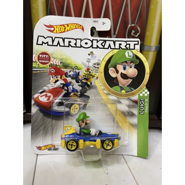 Xe mô hình đồ chơi Hotwheels 1:64 - MARIO KART - Luigi (Mach 8) | Shopee Việt Nam