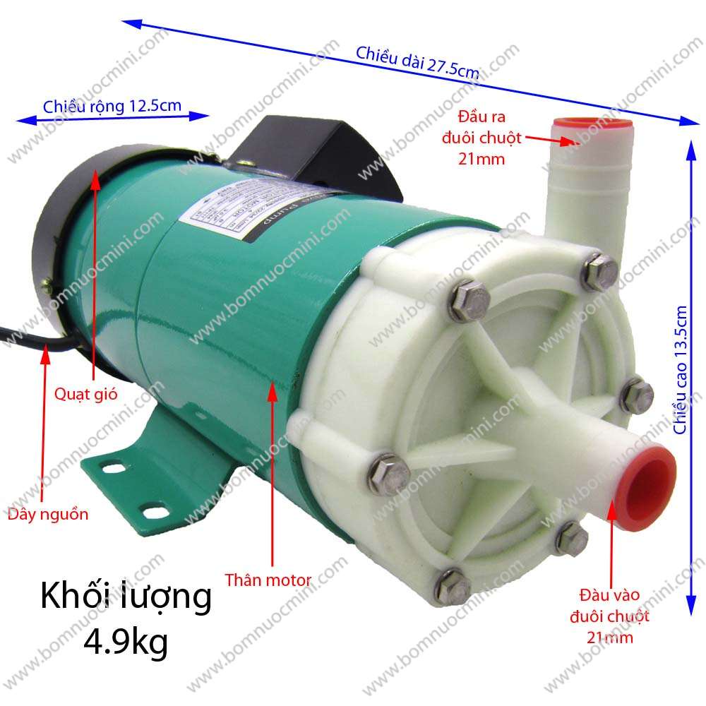 Máy Bơm Hóa Chất 220V MP-40R (45L/P) Kiểu Dáng IWAKI | Máy Bơm MP40R 220V | Shopee Việt Nam