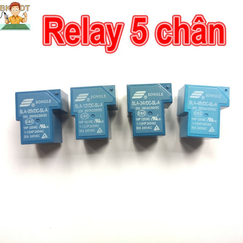 Relay 5 chân 5V/12V/24V/48V 30A | Shopee Việt Nam