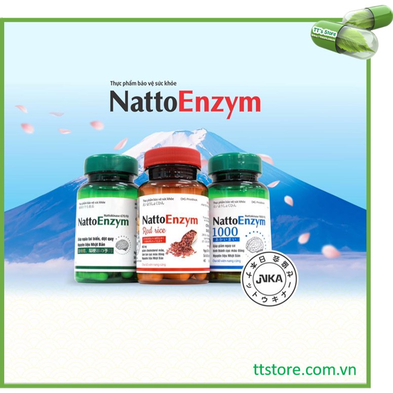 NattoEnzym DHG, Red Rice/ Gạo đỏ, 670 FU/ 1000 FU - Nattokinase ...