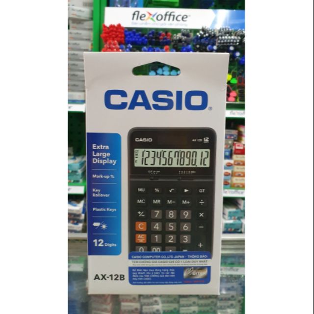 Máy tính casio AX-12B | Shopee Việt Nam