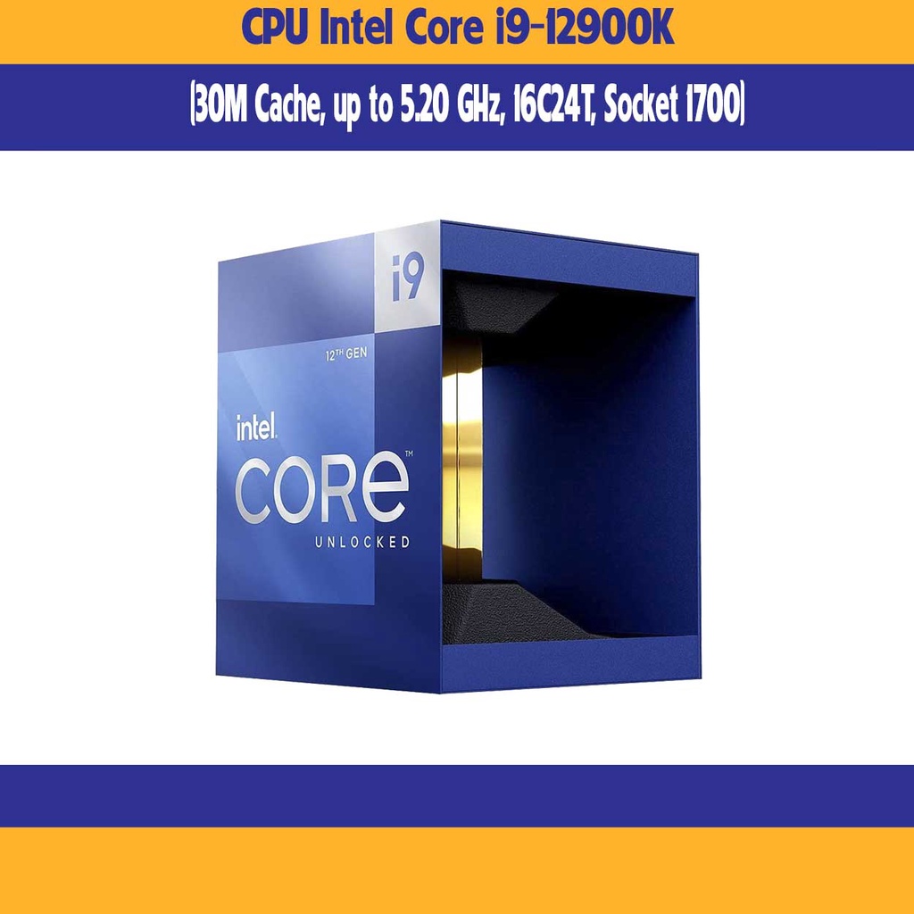 CPU Intel Core i9-12900K (30M Cache, up to 5.20 GHz, 16C24T, Socket 1700) | Shopee Việt Nam
