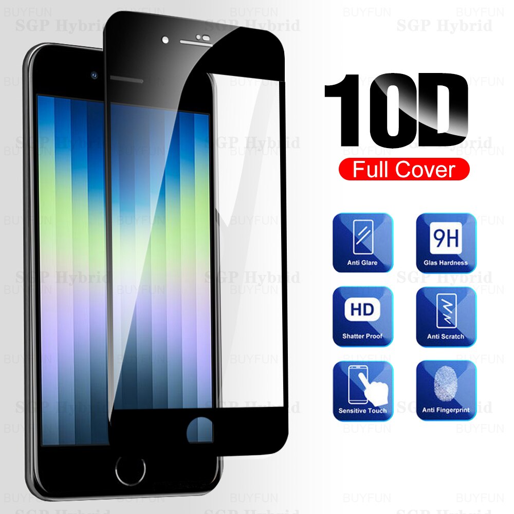For iphone SE 2022 Full Cover Screen Tempered Explosion-proof ...