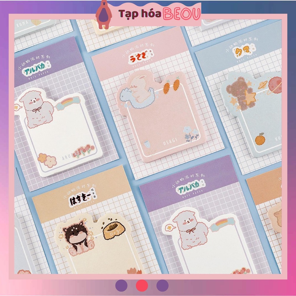 Giấy ghi chú dễ thương, giấy note cute dạng dán | Shopee Việt Nam