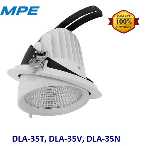 ĐÈN DOWNLIGHT ĐIỀU CHỈNH GẮN ÂM MPE 35W DLA-35T (TRẮNG), DLA-35V (VÀNG), DLA-35N (TRUNG TÍNH ...