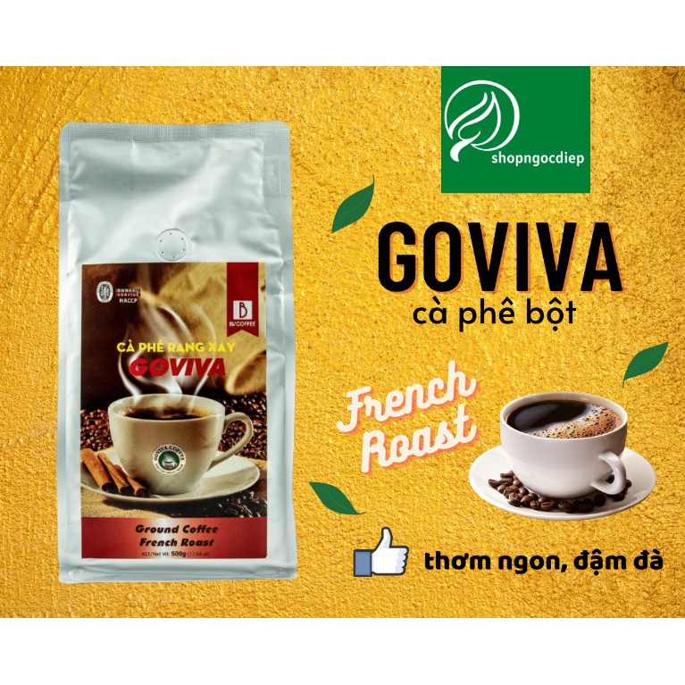 Cà phê bột GOVIVA [B&V Coffee] French Roast 500g | Shopee Việt Nam