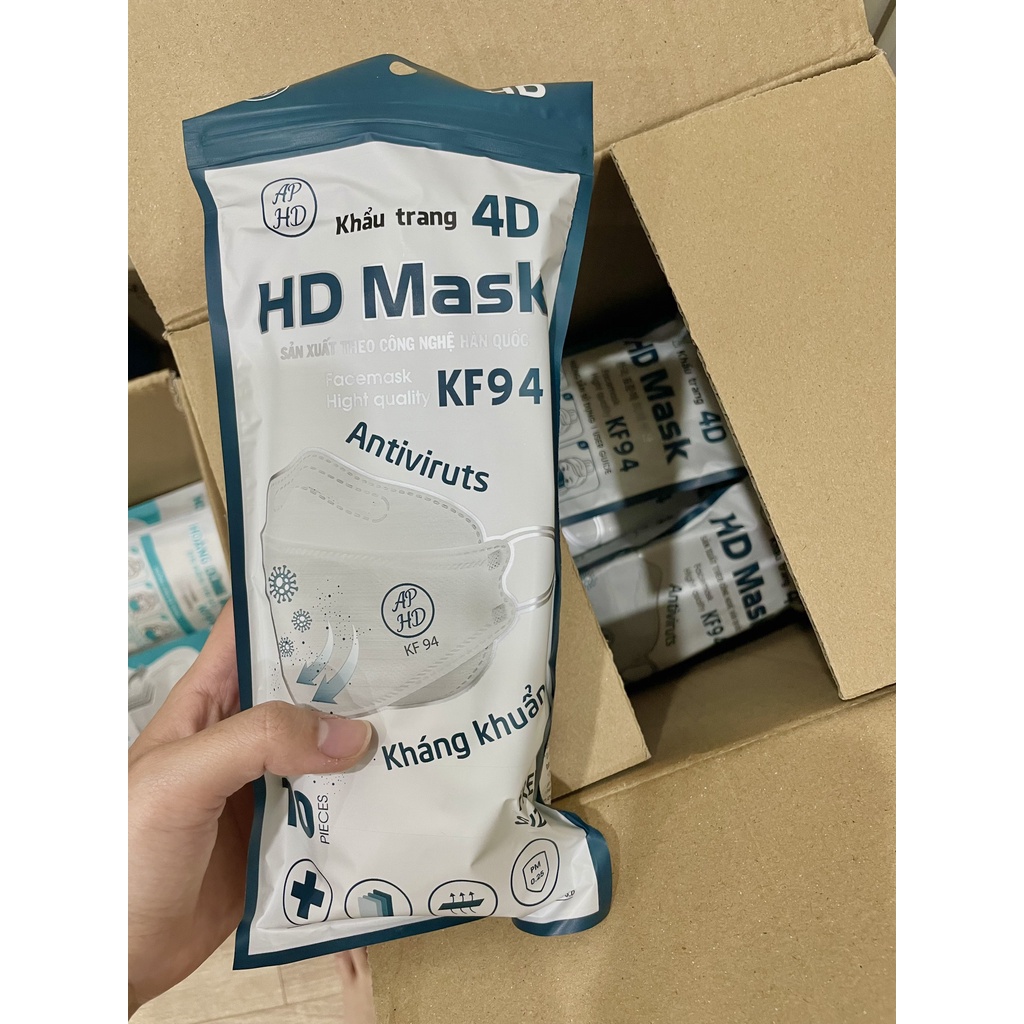 Khẩu trang 4D KF94 chống bụi mịn cao cấp Loại 50 chiếc | Shopee Việt Nam