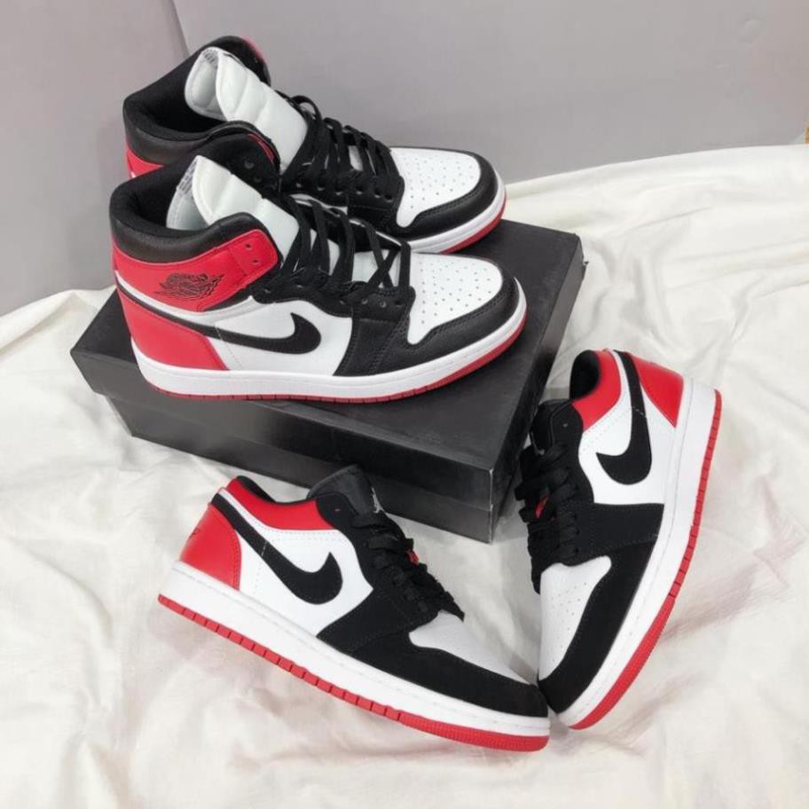 Giày Jordan 1 cổ cao OG Bred Toe ️Full Box+Bill ️ Giày Sneaker JD1 Đỏ ...
