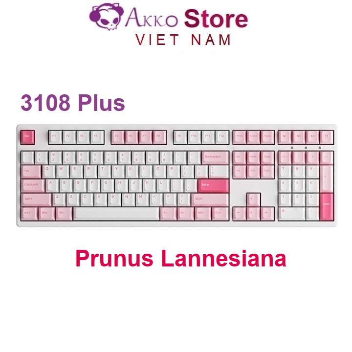 Bàn phím cơ AKKO 3108 Plus Prunus Lannesiana (AKKO CS switch / Foam tiêu âm ) | Shopee Việt Nam