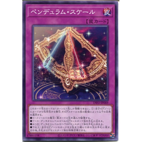 [ 20231024 ]Thẻ bài Yugioh OCG chính hãng "Pendulum Scale" (DIFO-JP069 ...