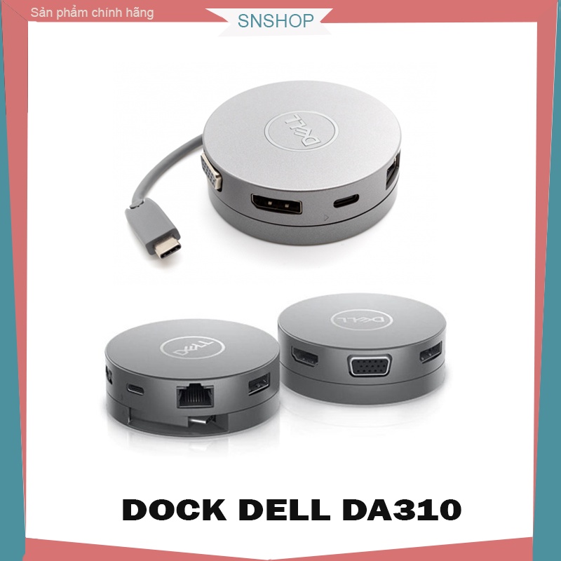 Hub Dell DA310, Da310u (New Box)- Dock USB C Xuất Màn Hình 4K 60HZ Cho ...