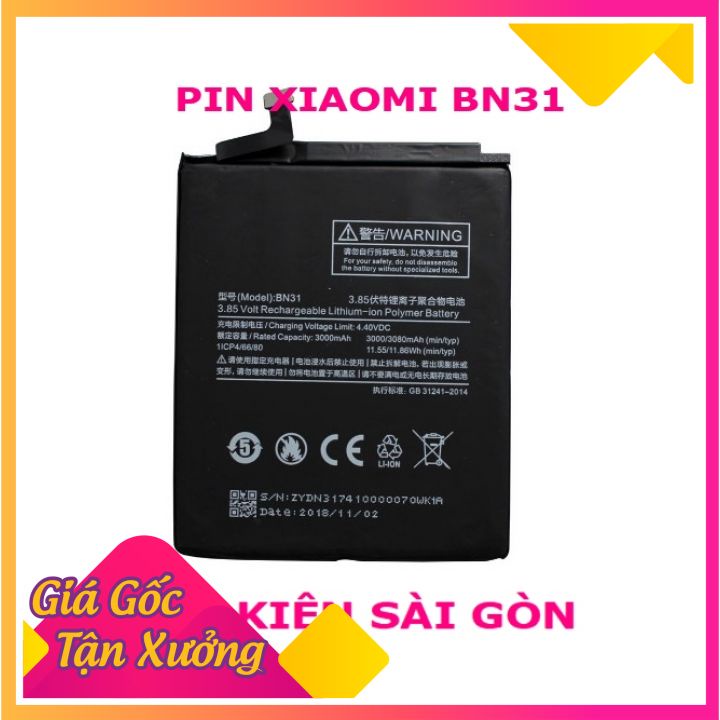 PIN XIAOMI BN31 | Shopee Việt Nam