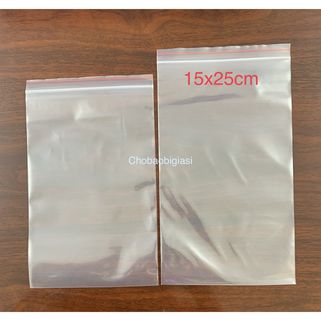 {1kg/size} Túi zip chỉ đỏ loại đẹp có sẵn nhiều size hàng đẹp, túi dày - chắc chắn (SP y hình ...