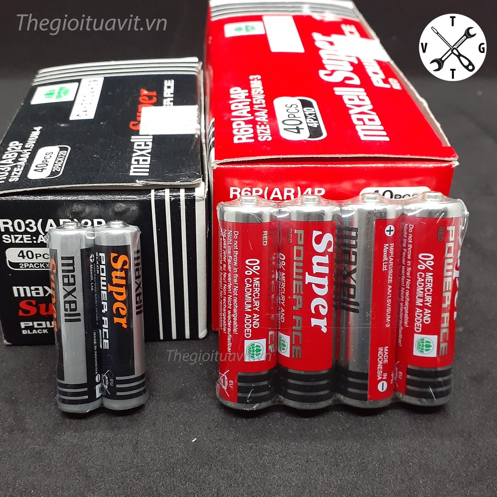 Pin đũa pin tiều MAXELL AA/AAA Carbon R03 1.5V chính hãng | Shopee Việt Nam