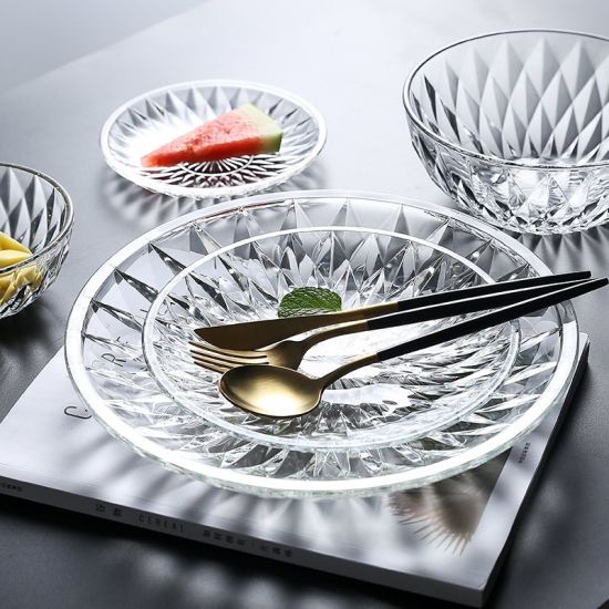 Đĩa Khía Thủy Tinh Cao Cấp Ocean, Đĩa Đựng Hoa Quả Chính Hãng Chất Lượng Cao, Đường Kính 19cm ...